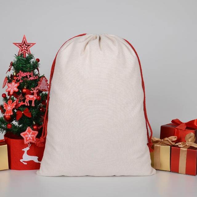 Linen Sublimation Santa Sacks - 2 sizes – The Cushion Queen Wholesale